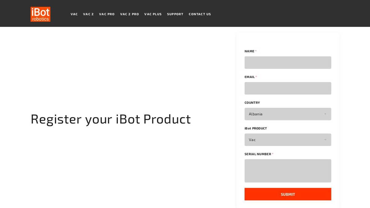 IBOT ROBOTICS| Warranty - Registration